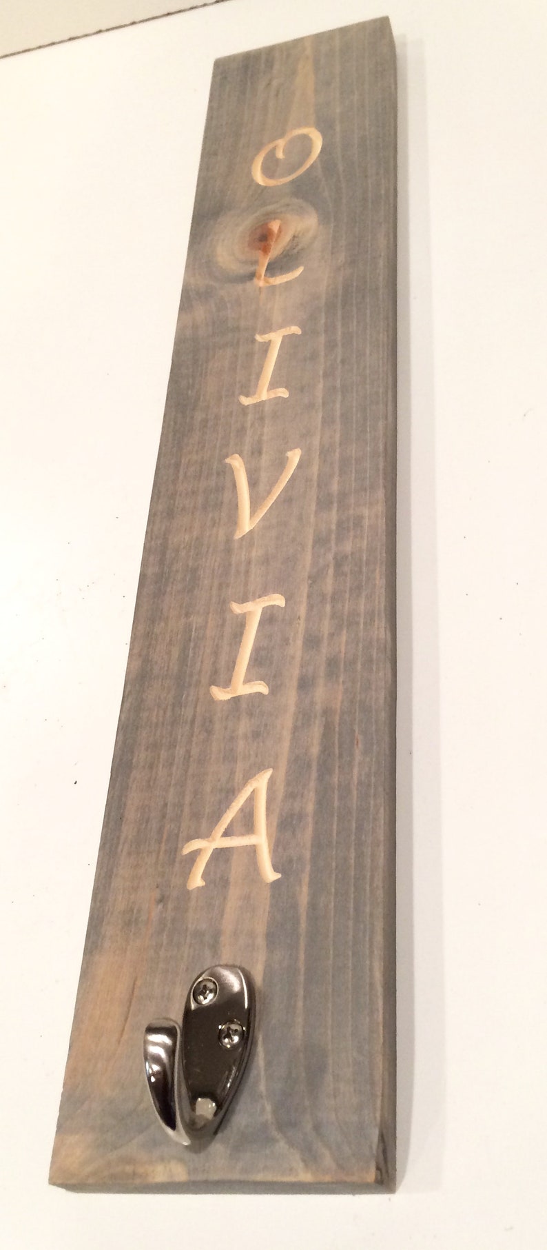 Personalized Wall Mount Sign With Hook carvedpick Your Own - Etsy