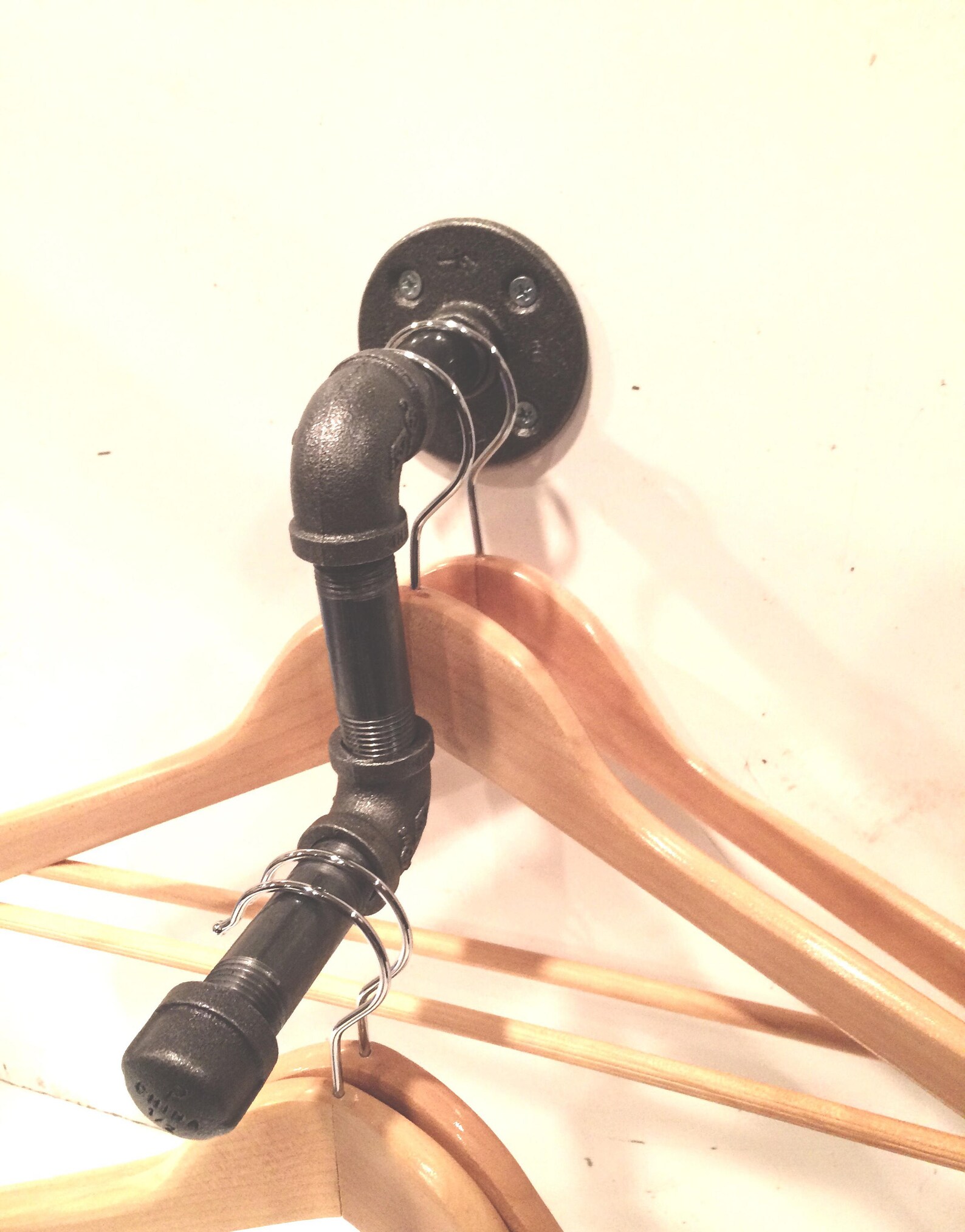 Urban Industrial Style 6 Pipe Wall Rack Clothing Rack - Etsy