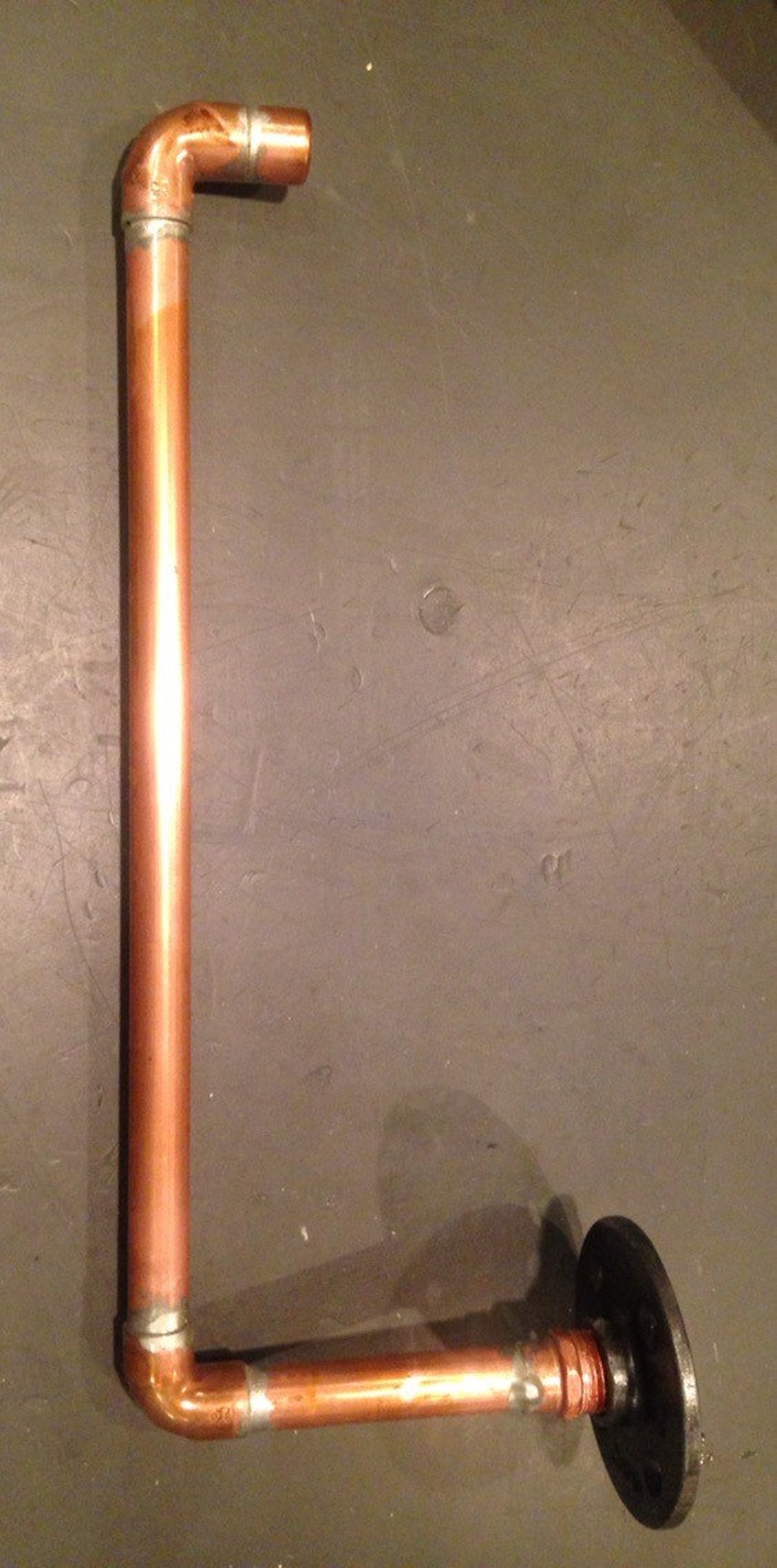 Under Cabinet Mount Industrial 1/2 Copper Pipe Paper - Etsy