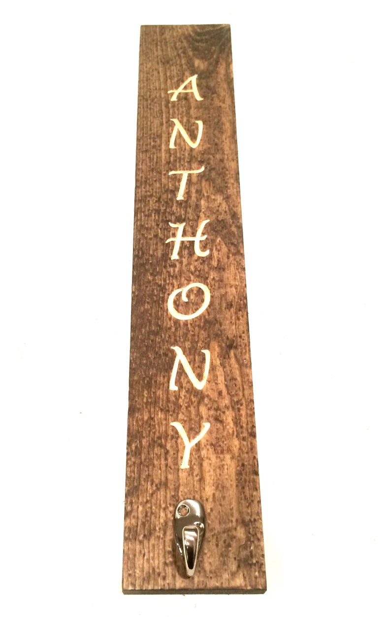 Personalized Wall Mount Sign With Hook carvedpick Your Own - Etsy