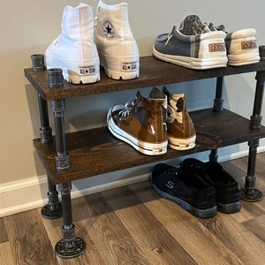 9.25” Depth Industrial Shoe Rack, Shoe Storage, Shoe Rack, Entryway ...