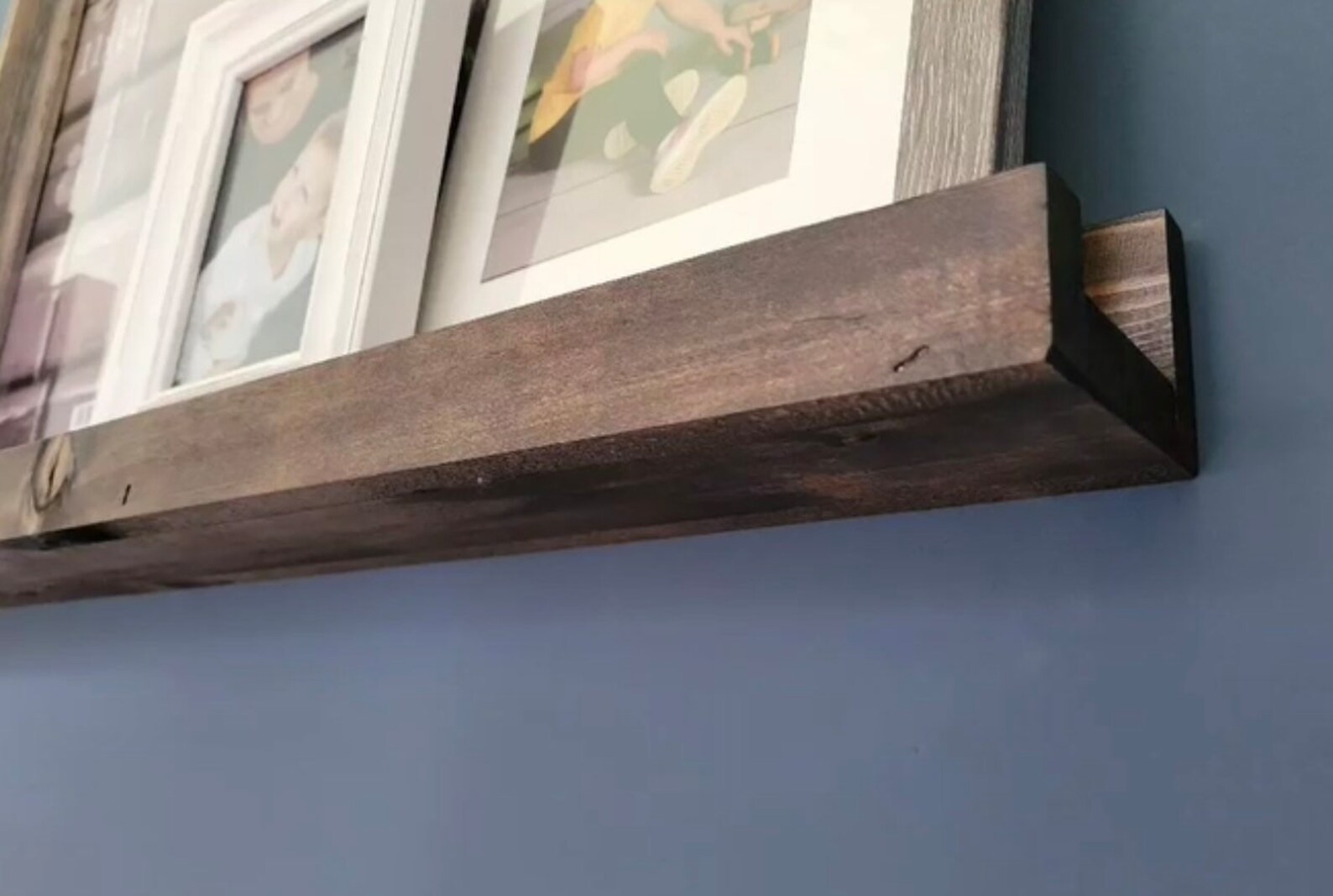 Rustic Floating Ledge Shelf Photo Ledge Book Ledge Floating Shelves ...