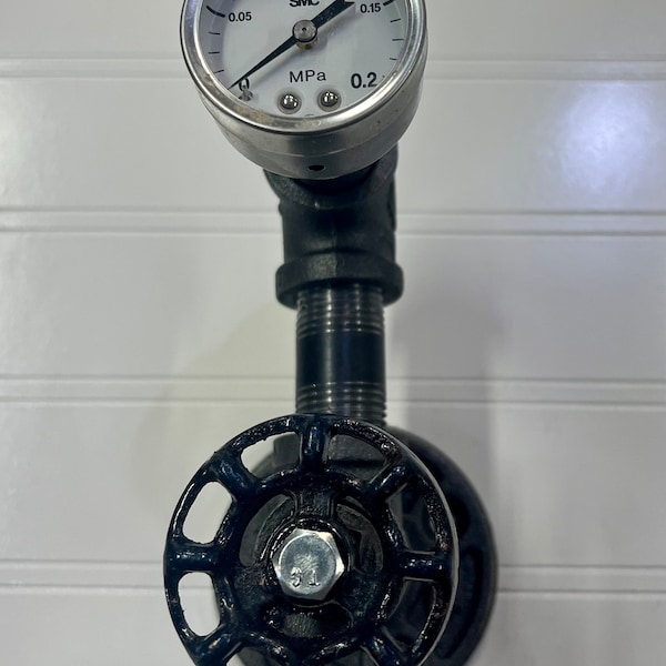 Industrial Pipe Hook With Gauge - Etsy