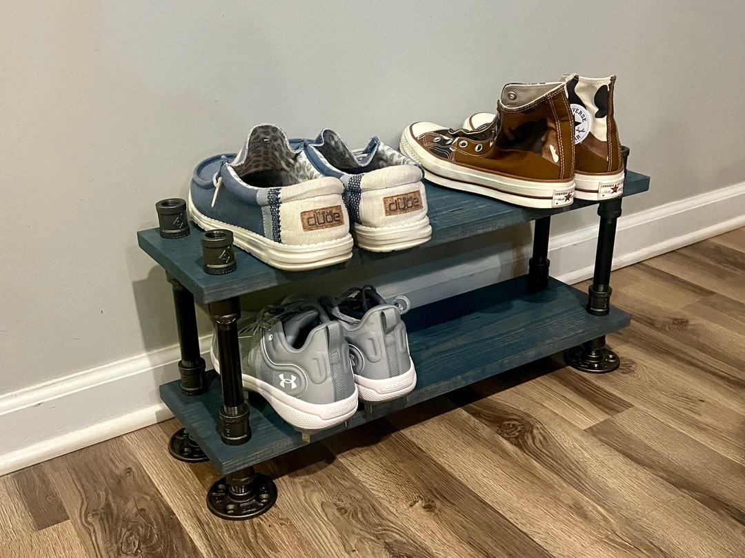 Industrial Shoe Rack, 7.25” Depth Shoe Storage, Shoe Rack, Entryway ...