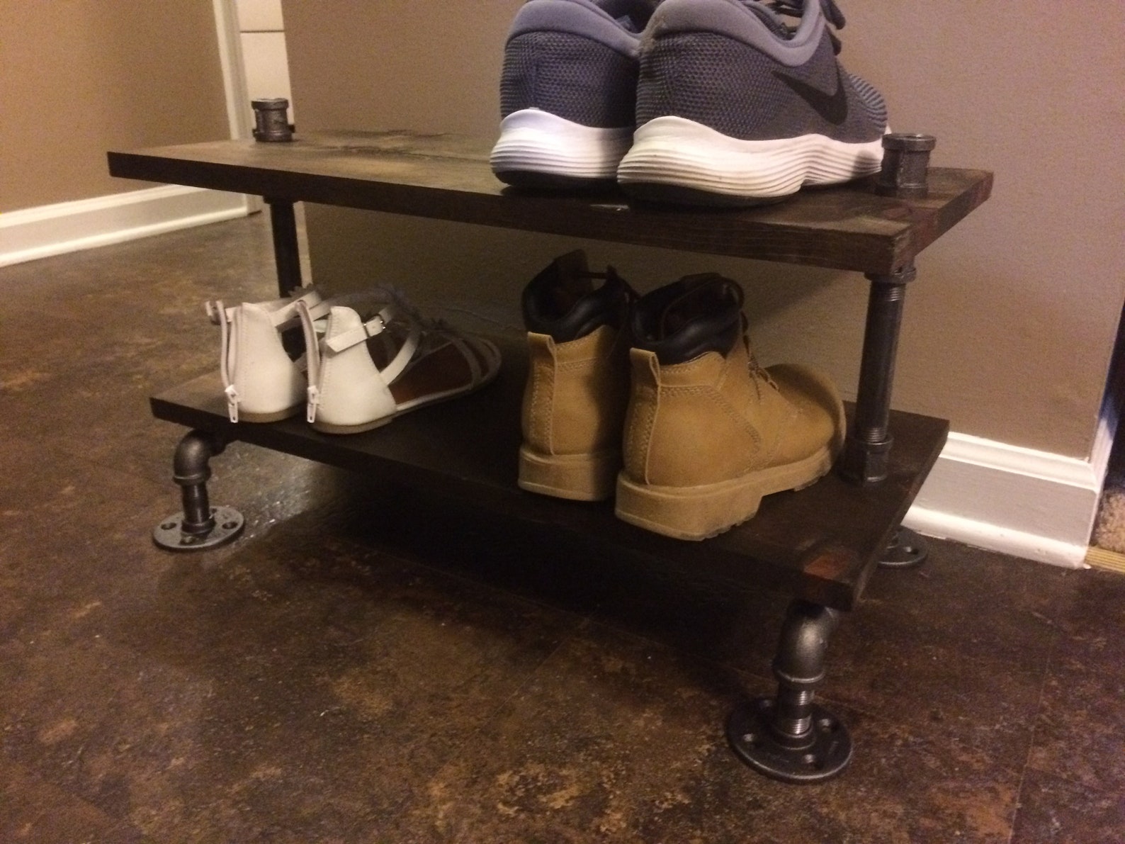 Industrial Shoe Rack Shoe Storage Shoe Rack Entryway Shoe | Etsy