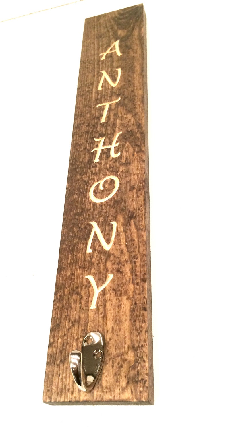 Personalized Wall Mount Sign With Hook carvedpick Your Own - Etsy