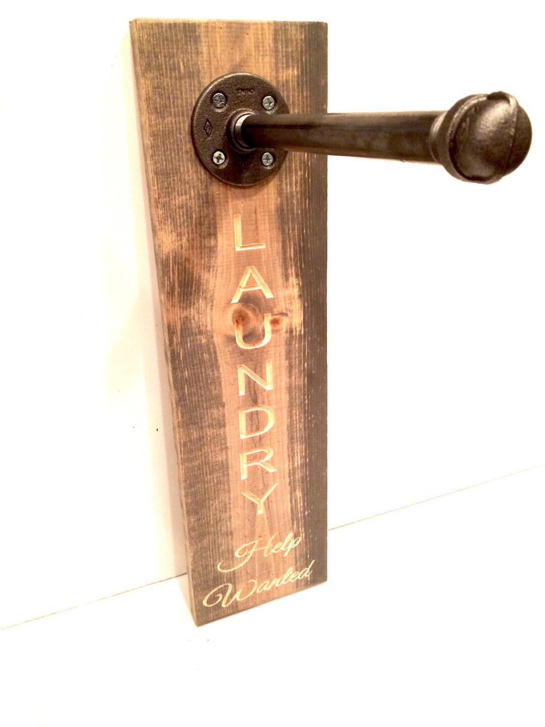 Laundry Room Sign Clothing Rack Organization Hooks - Etsy