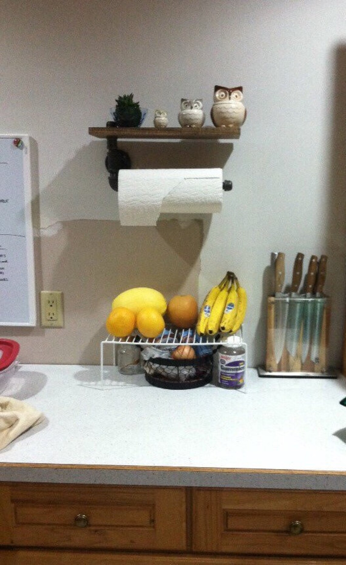 Industrial Paper Towel Holder With Spice Rack pick Your Own - Etsy