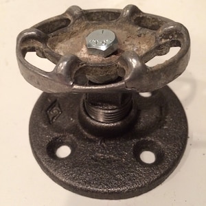 Industrial Pipe Wall Hook And/or Curtain Tie Back With Rustic Grey ...