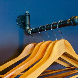 Urban Industrial 8", 10" & 12" Pipe Wall Rack - Clothing Rack, Closet ...