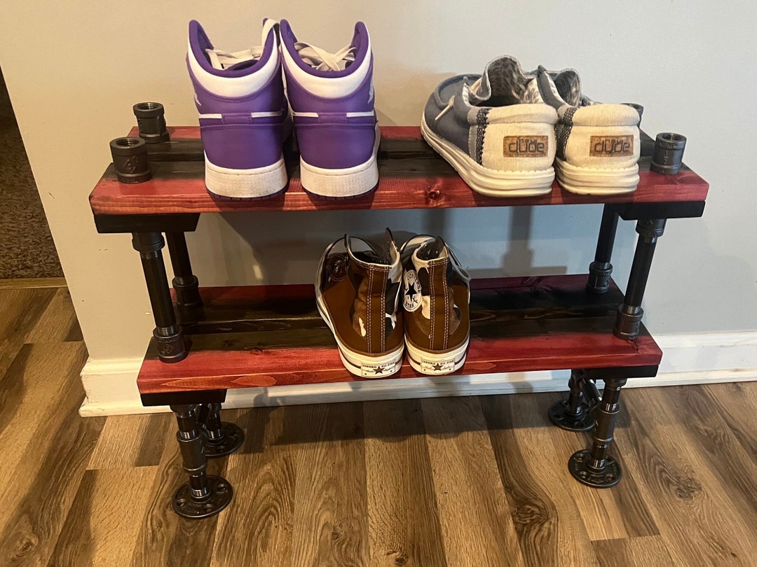8 Depth Industrial Shoe Rack, Shoe Storage, Shoe Rack, Entryway Shoe ...