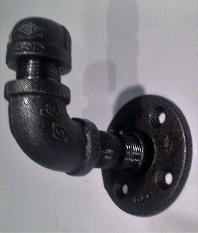 Industrial Pipe Wall Hook And/or Curtain Tie Back - Etsy