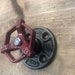 Industrial Pipe Wall Hook And/or Curtain Tie Back With Rustic Red ...