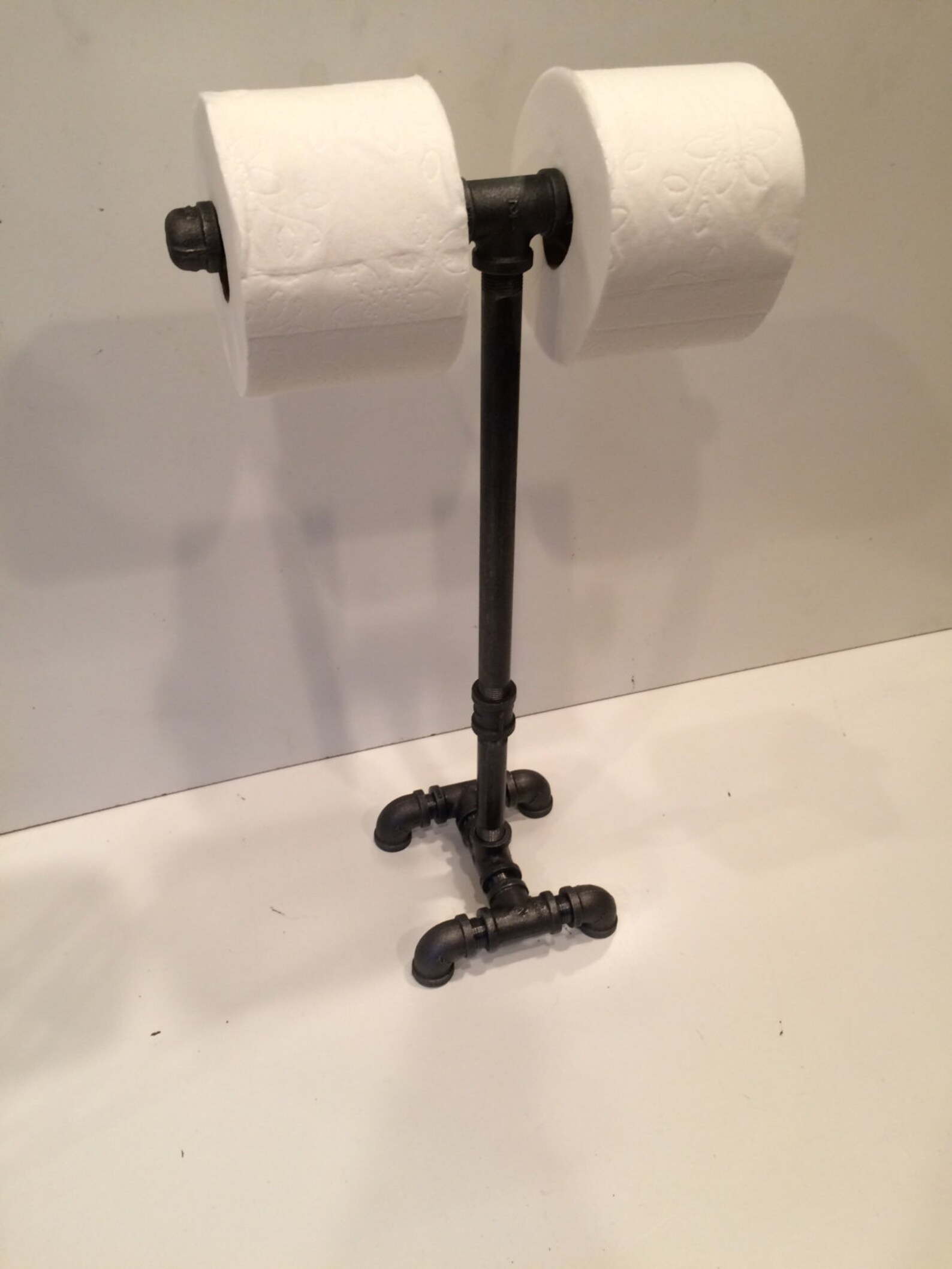Industrial Double Toilet Paper Stand - Etsy