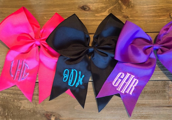 Personalized Hair Bow/ Cheer Bow/ Sports Team Bow/Custom Hair | Etsy