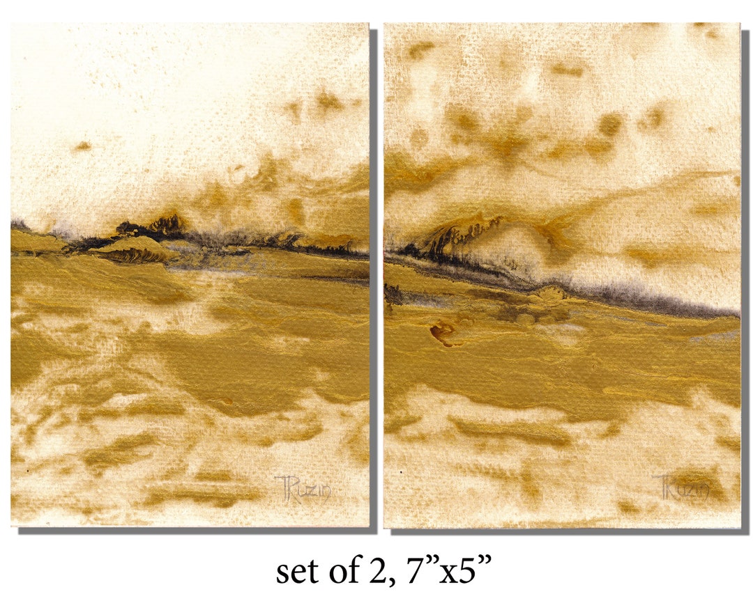 Bronze Painting, Earth Tones, Wall Art, Art Painting, Nature, Landscape ...