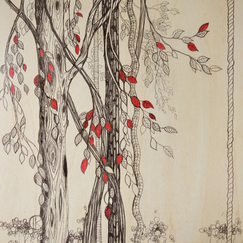 Drawing on Wood - Etsy