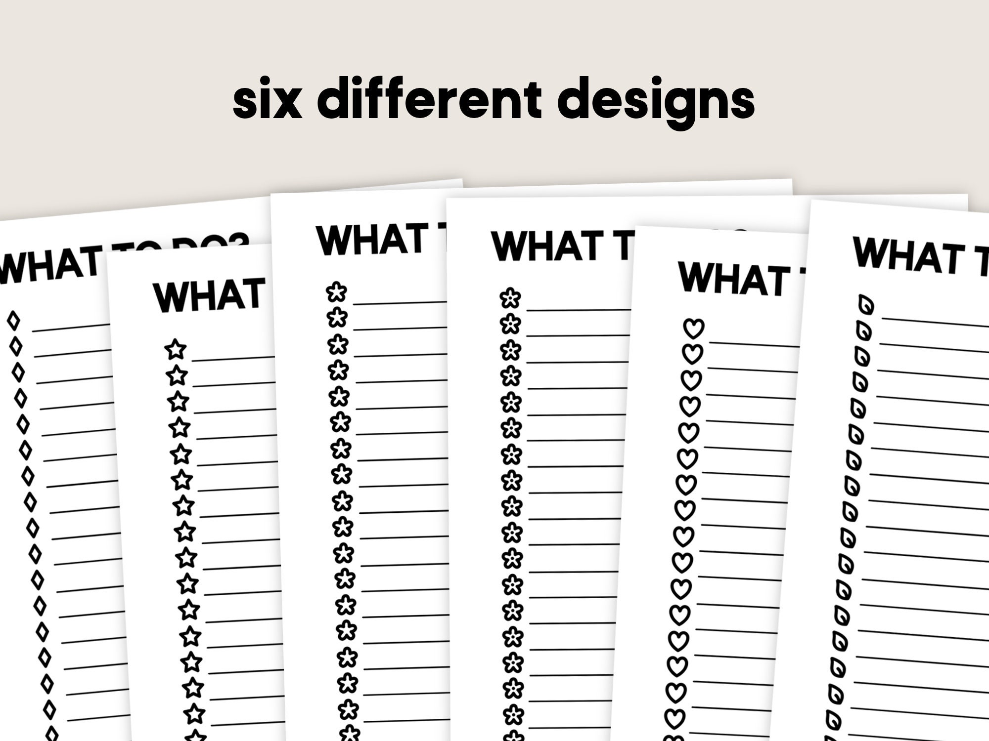 What to Do? List | Digital To-do List | Simple to Do List | Printable ...