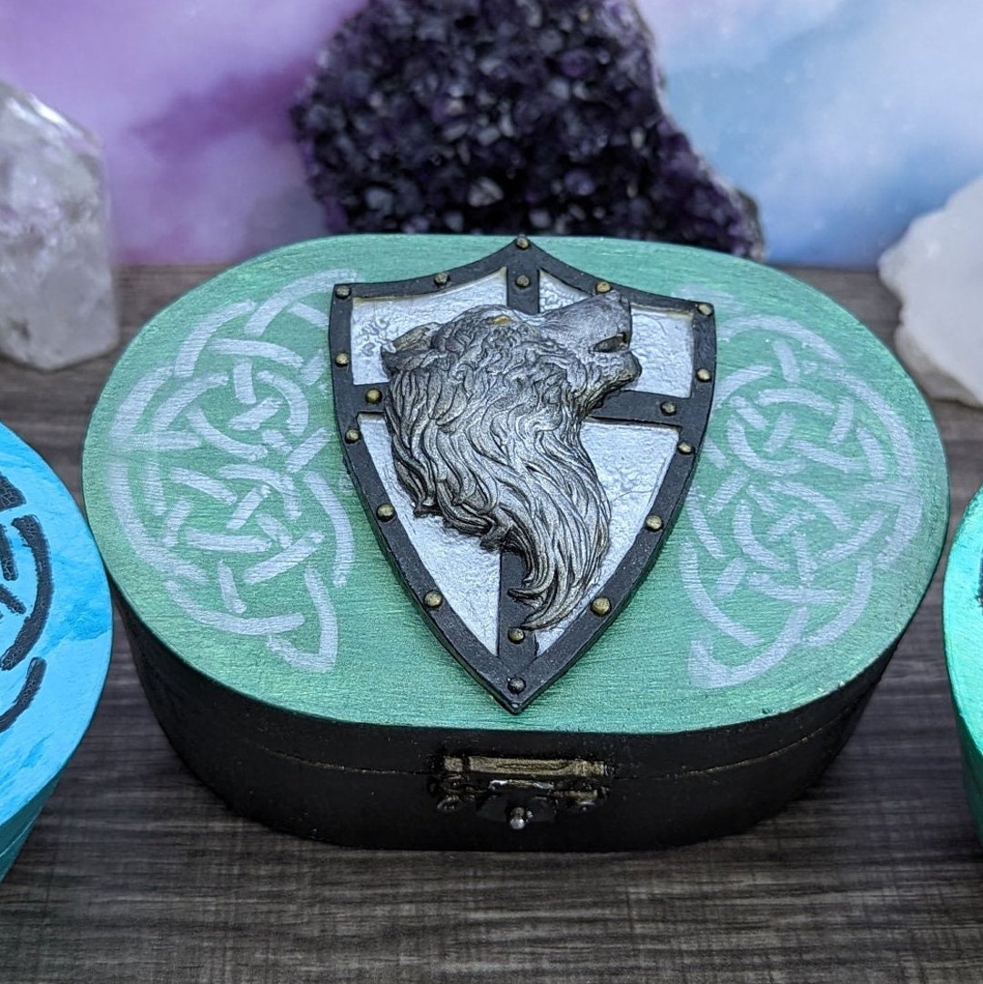 Wolf Shield Trinket Box - Etsy UK