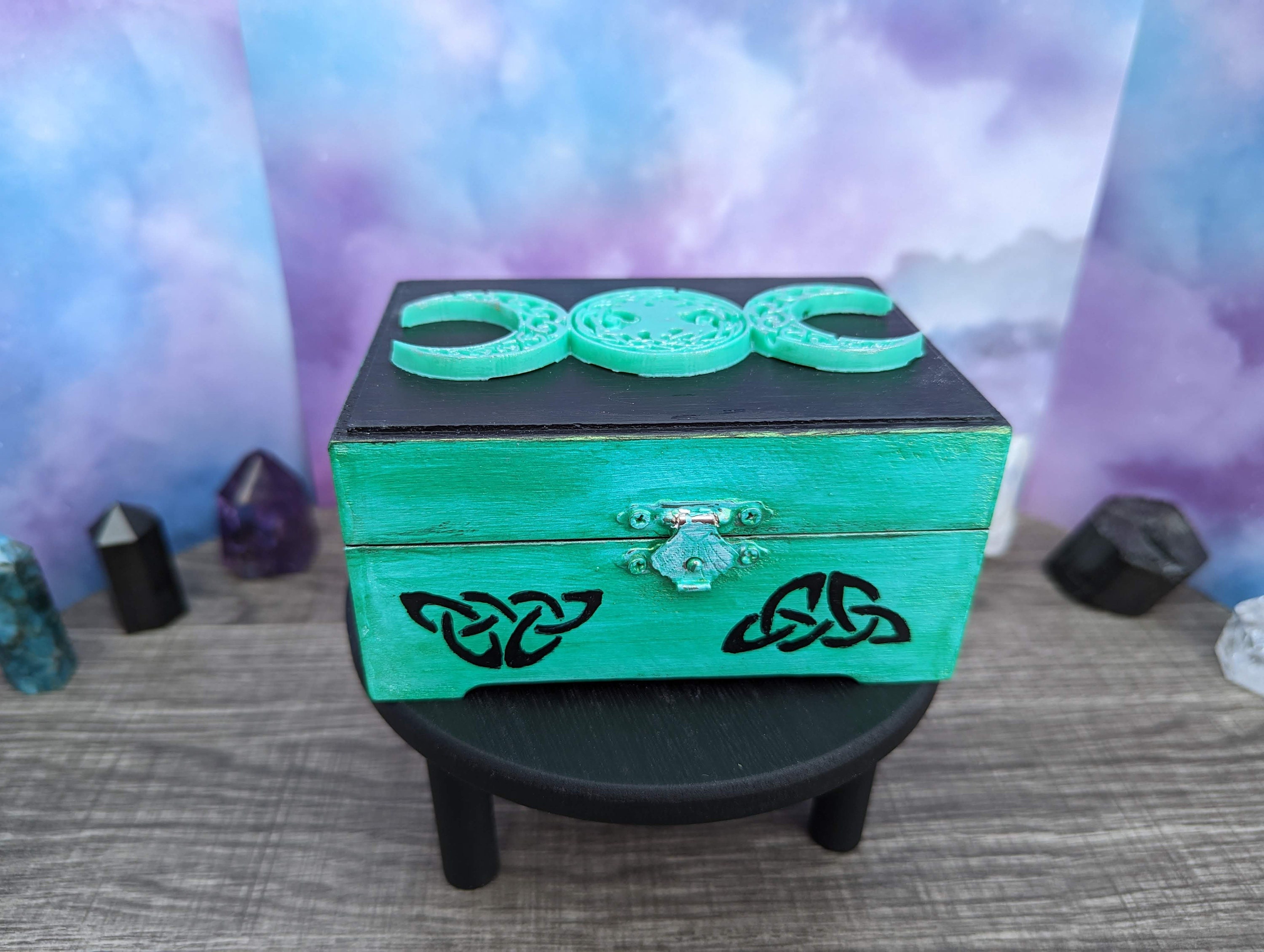 Triple Moon Trinket Box - Etsy