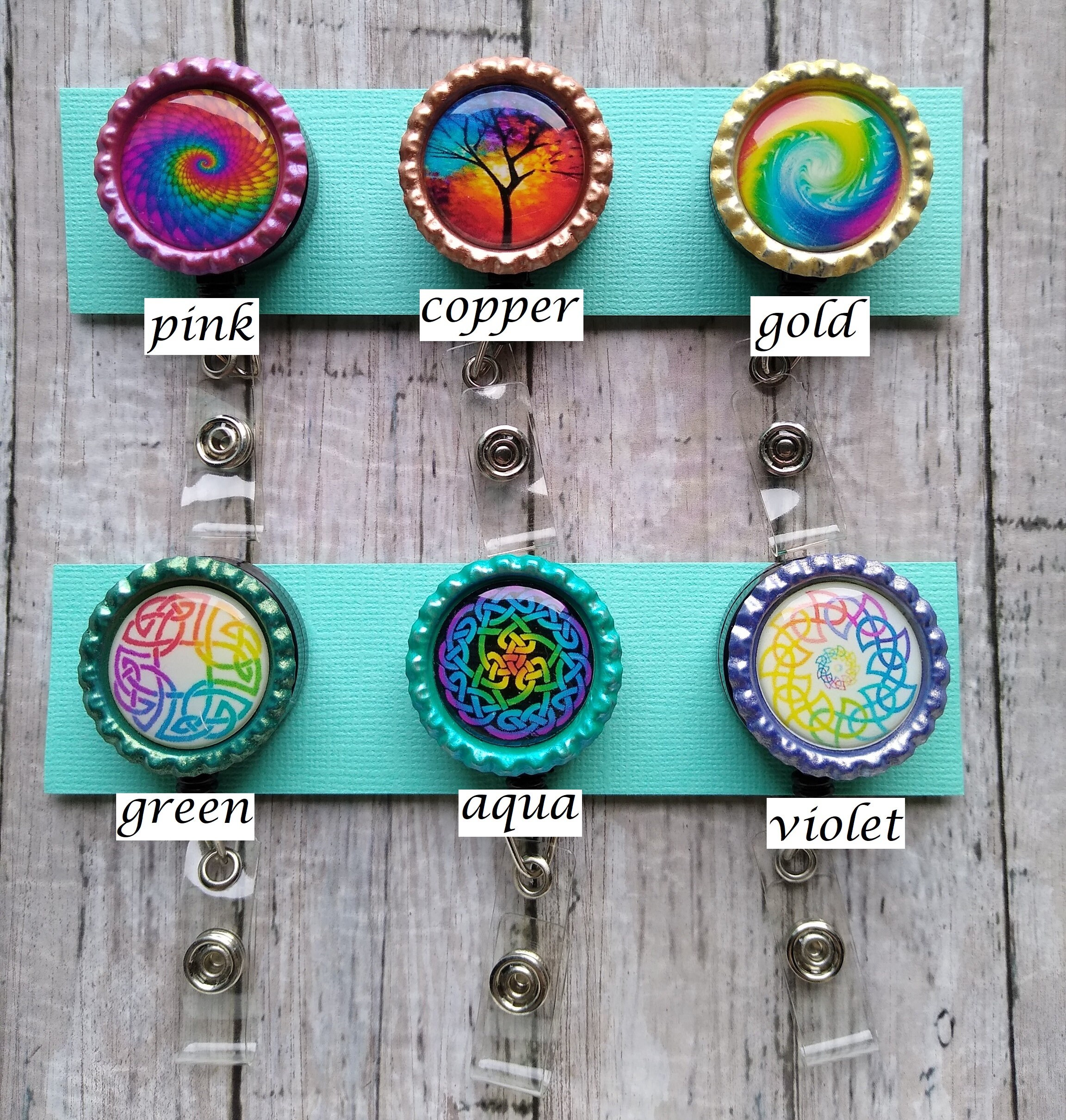 Rainbow Designs - Retractable Badge Holders - Etsy