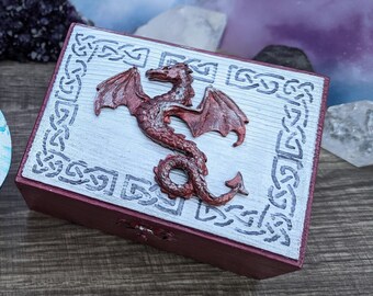 Red Dragon Trinket Box - Etsy