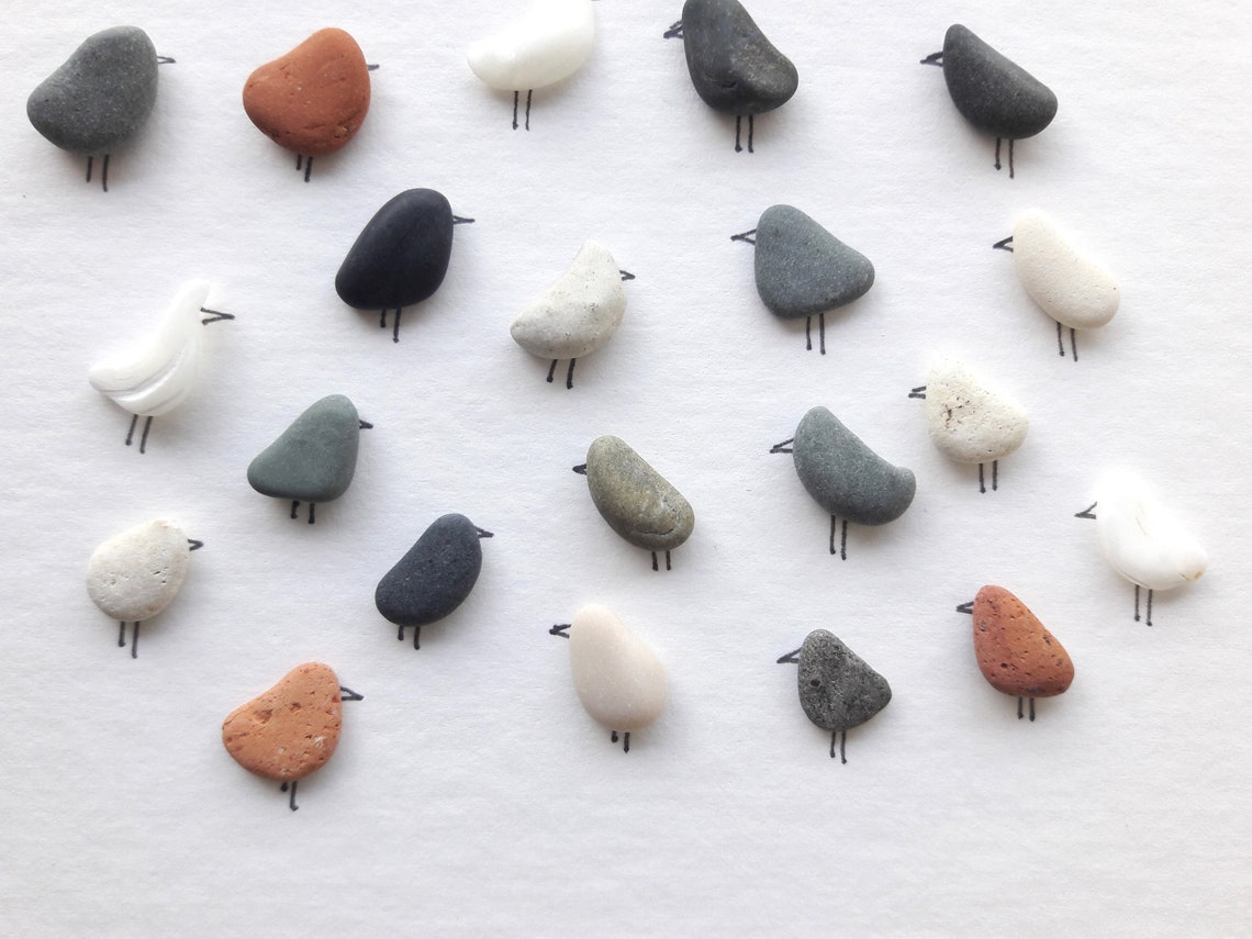 Small Smooth Pebbles Flat and Smooth Pebbles Pebbles in the - Etsy