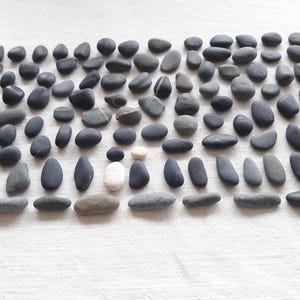 Tiny Pebble, Mini Black Pebble, Supply for Mosaic or Pebble Art, 100pcs ...