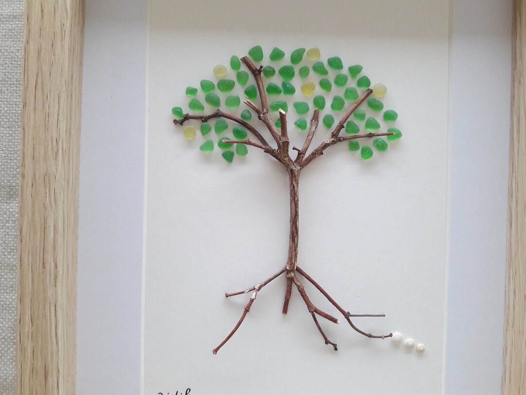 Poetic Table. the Tree of Life, Art of Sea Glass, Minimalist Mineral ...