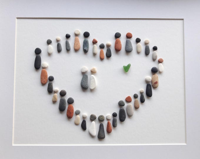 Pebble Art. Example of a Custom Family Portrait That I Can Realised for ...