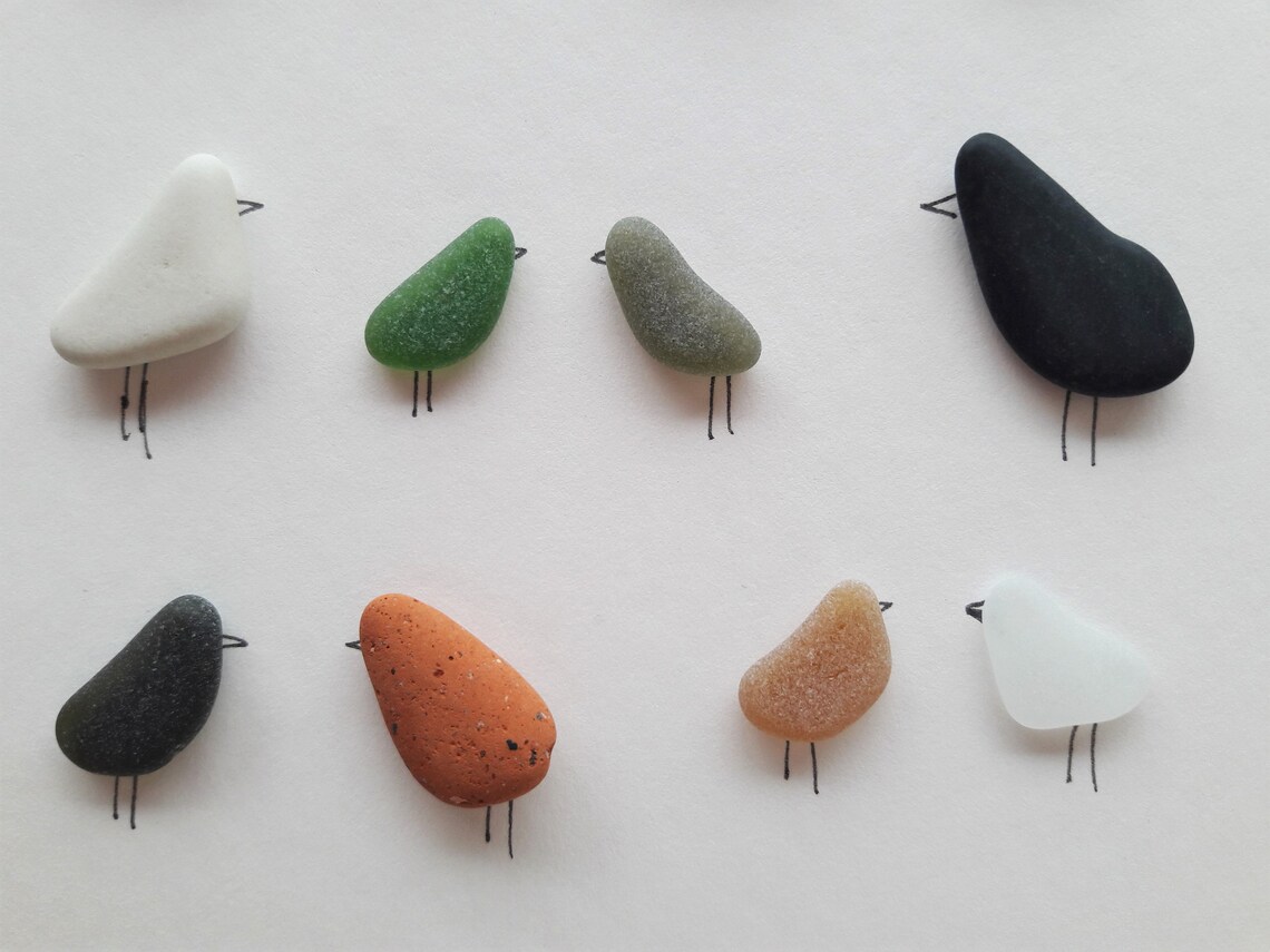 Small Smooth Pebbles Flat and Smooth Pebbles Pebbles in the - Etsy