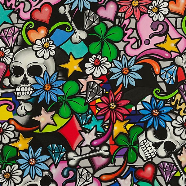 Graffiti Fabric - Etsy
