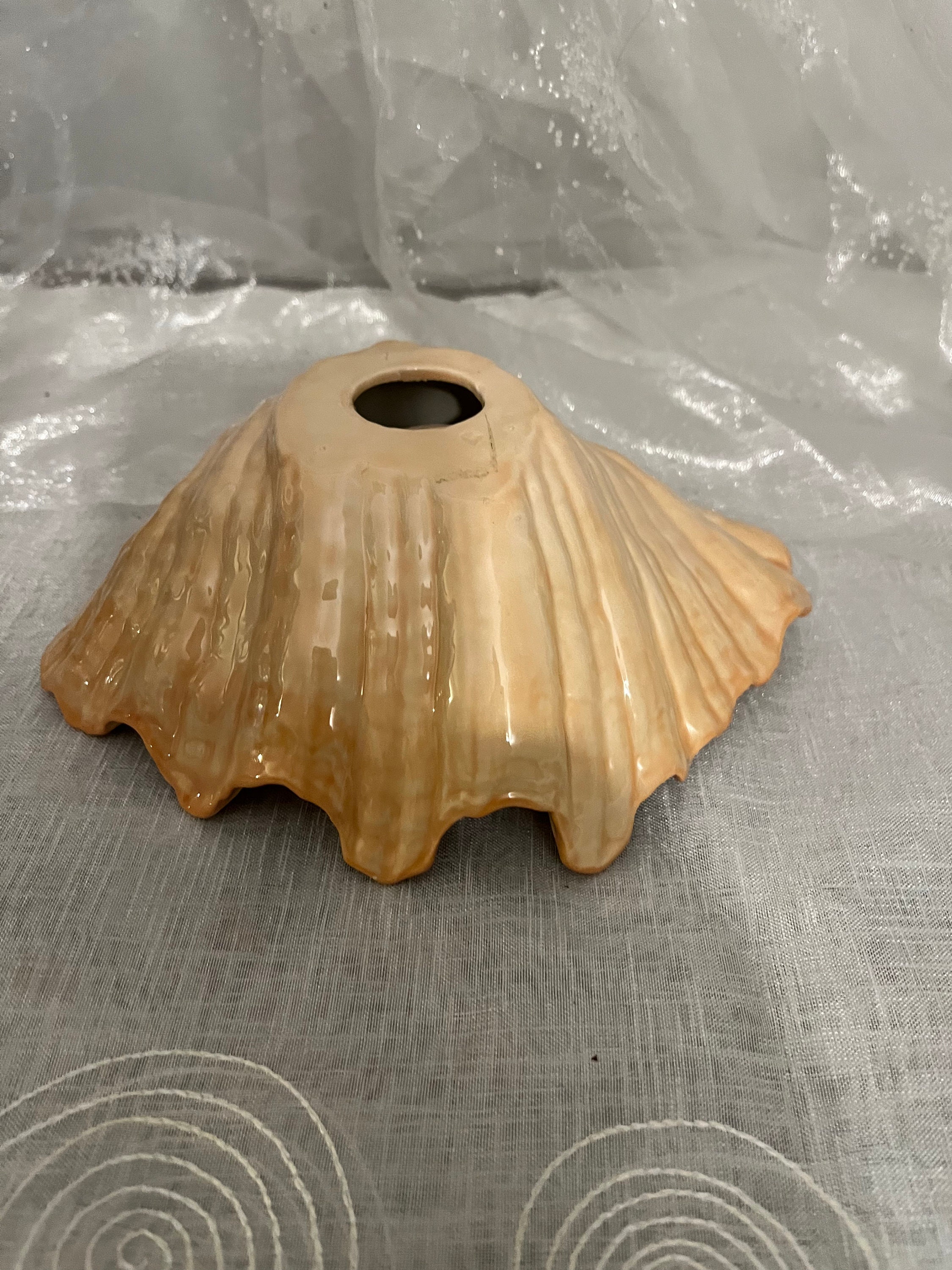 Ceramic Peach Sea Shell Soap Dish / Clam Beach Decor / Coastal Ocean - Etsy