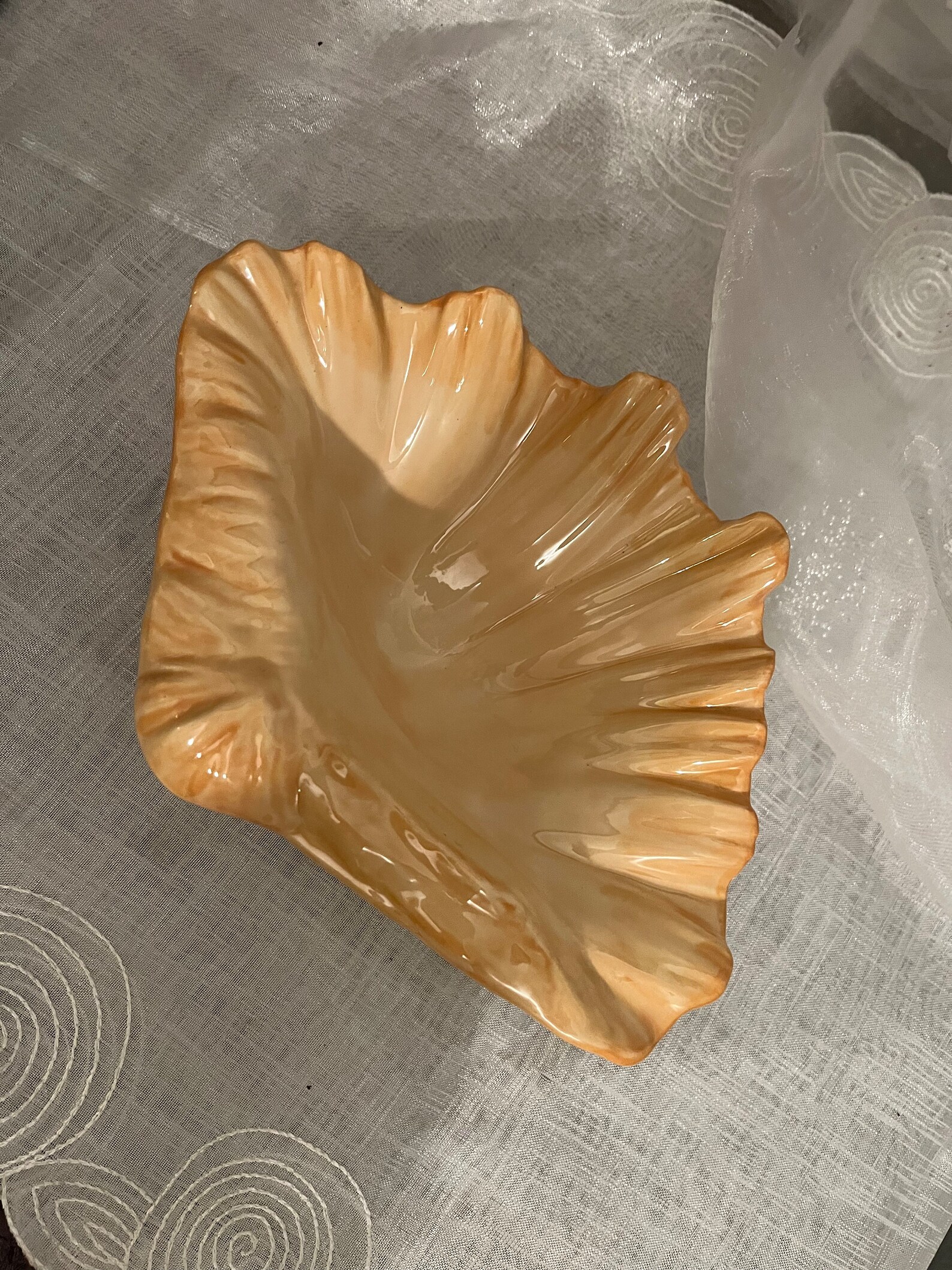 Ceramic Peach Sea Shell Soap Dish / Clam Beach Decor / Coastal Ocean - Etsy