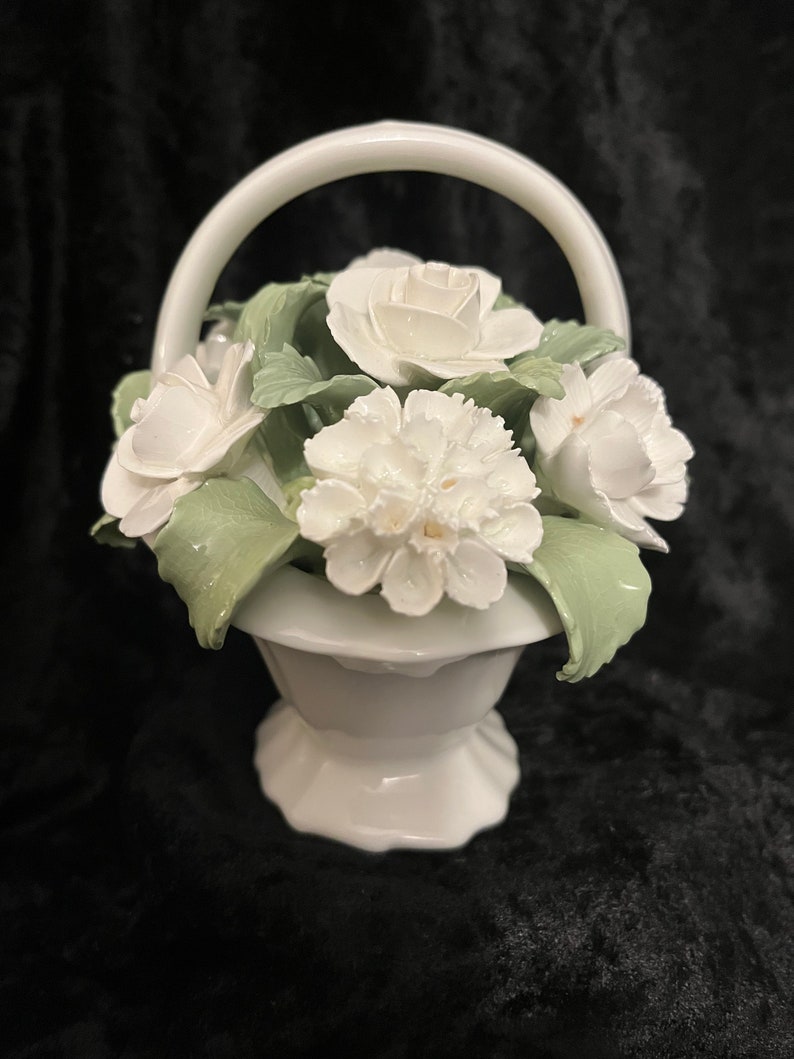 Aynsley England Fine Bone China Porcelain White Flower Basket - Etsy