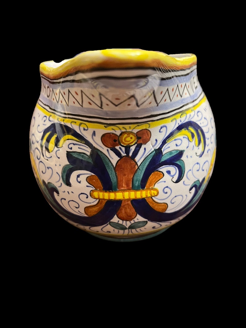 Italian Deruta Raffaellesco Small Wine Jug Pitcher - Etsy