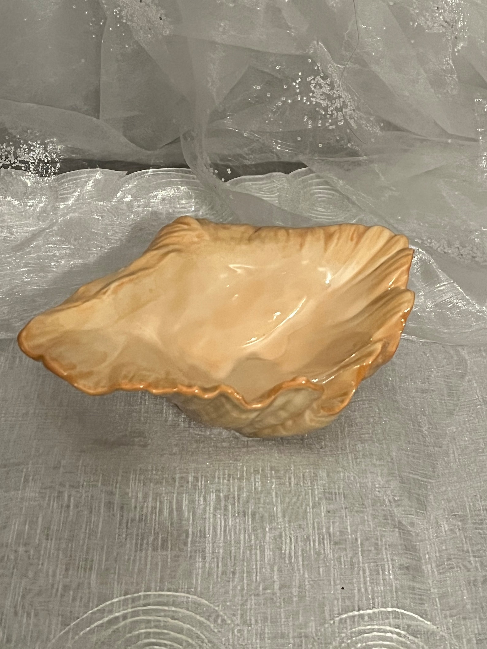 Ceramic Peach Sea Shell Soap Dish / Clam Beach Decor / Coastal Ocean - Etsy