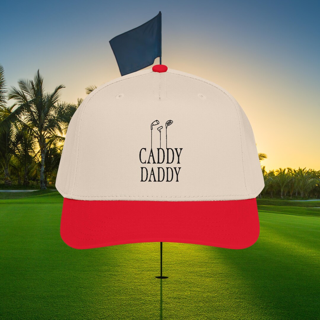 Embroidered Caddy Daddy Cap | Baseball Hat, Golf Caddy Embroidered Logo ...