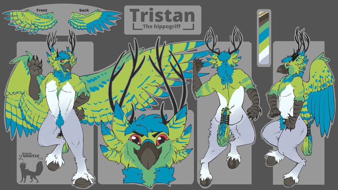 Character reference sheet commission drawing illustration | Etsy