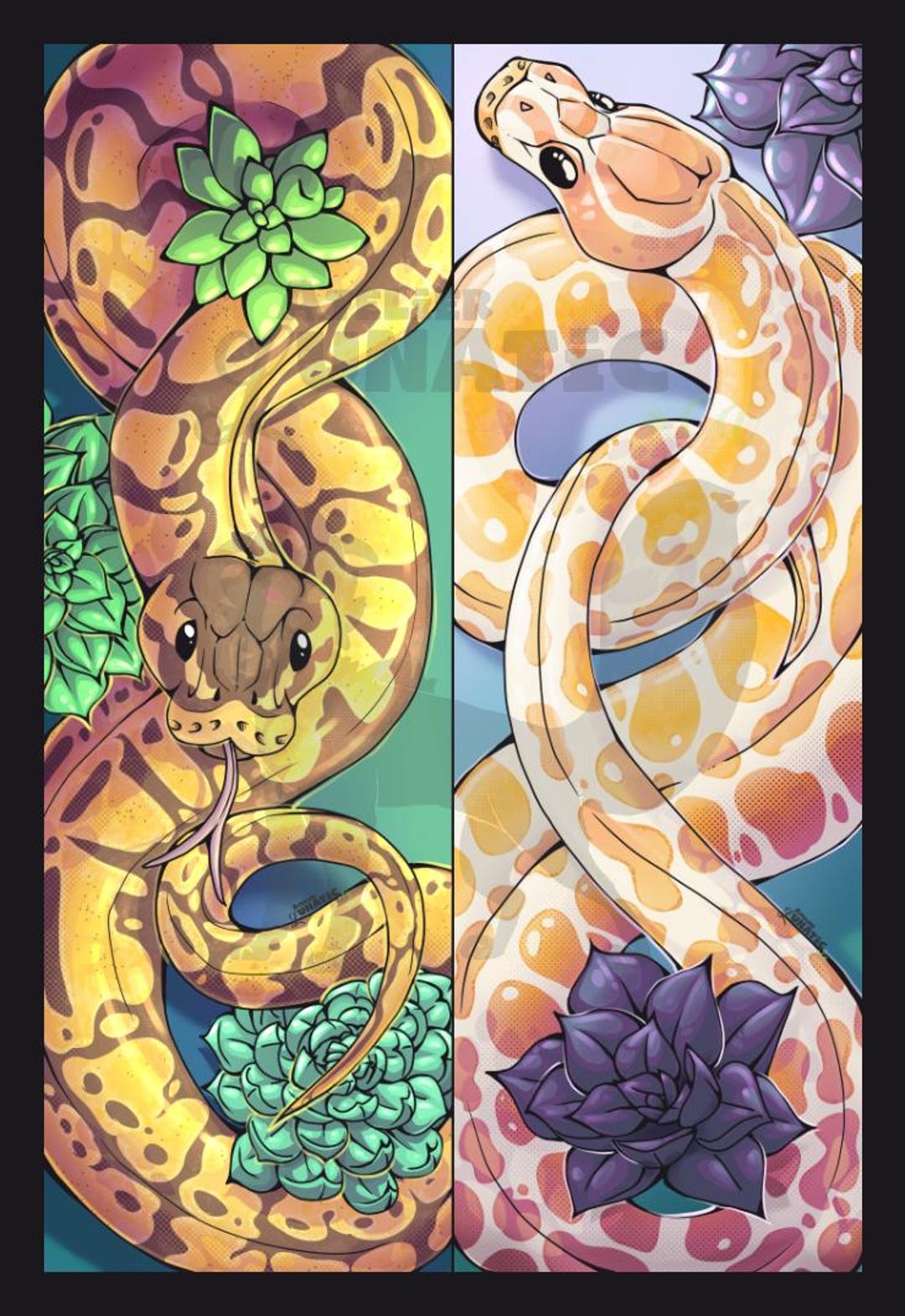 Snake Ball Royal Python Body Pillow Dakimakura Bedding Tapestry - Etsy
