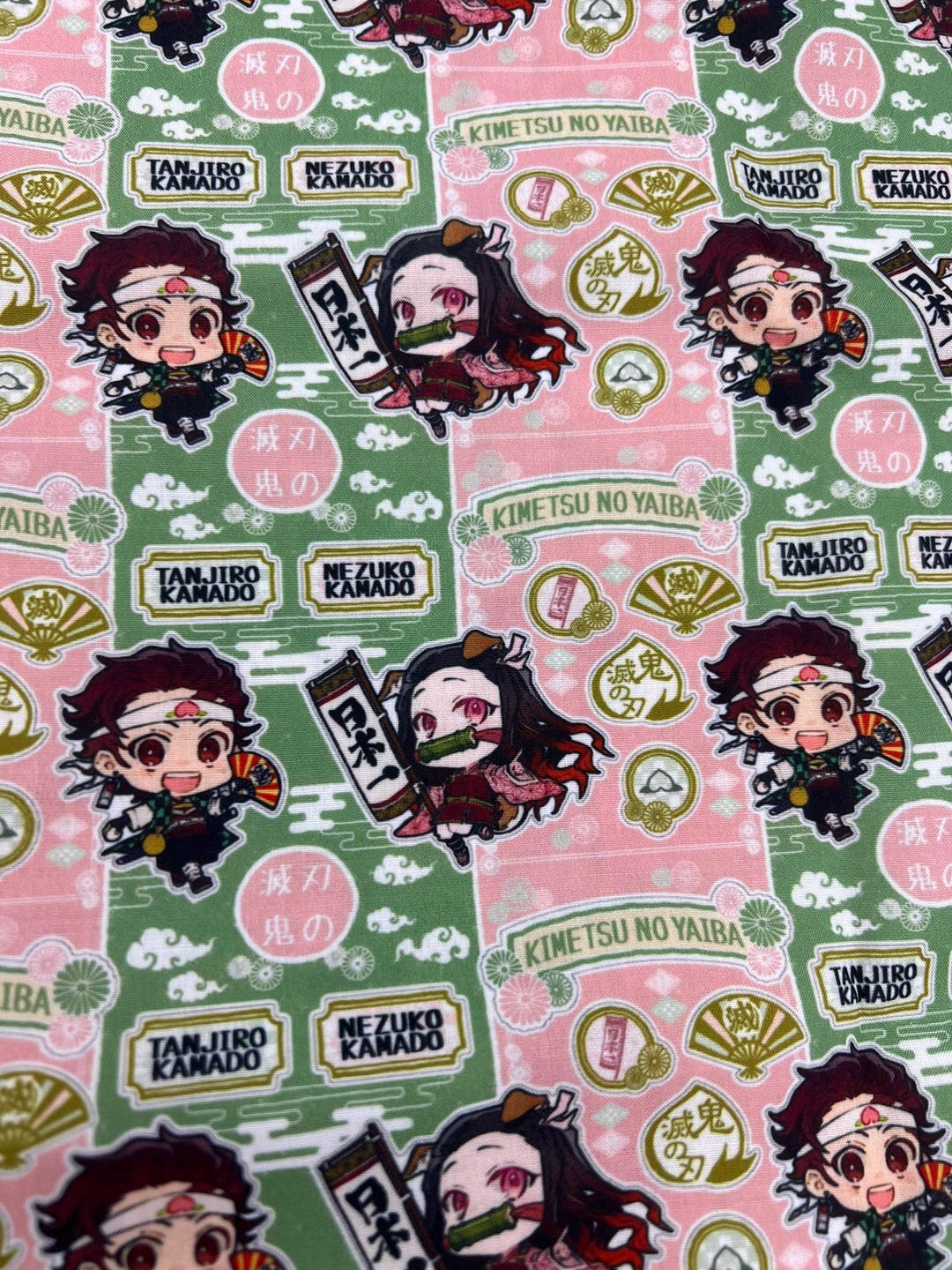 Anime, Fabric, Demon Slayer, 1/2 Yd - Etsy