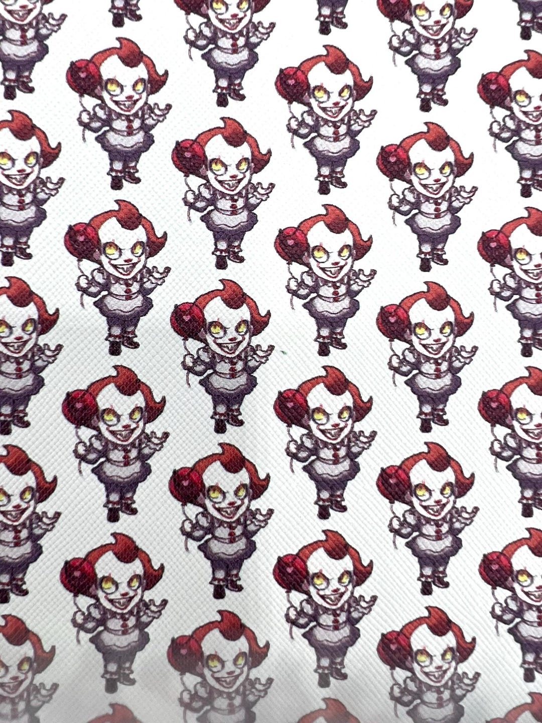 Pennywise, Faux Leather Sheet, It, Movie, Vinyl - Etsy