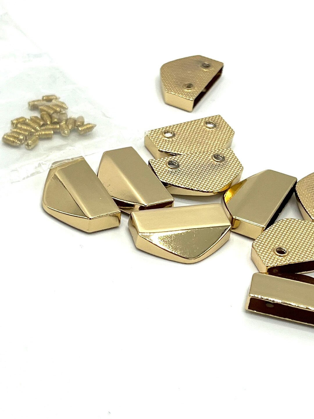 10 Pieces Zipper Tip, Webbing End, Strap End Cap, 1 Inch, Gold - Etsy
