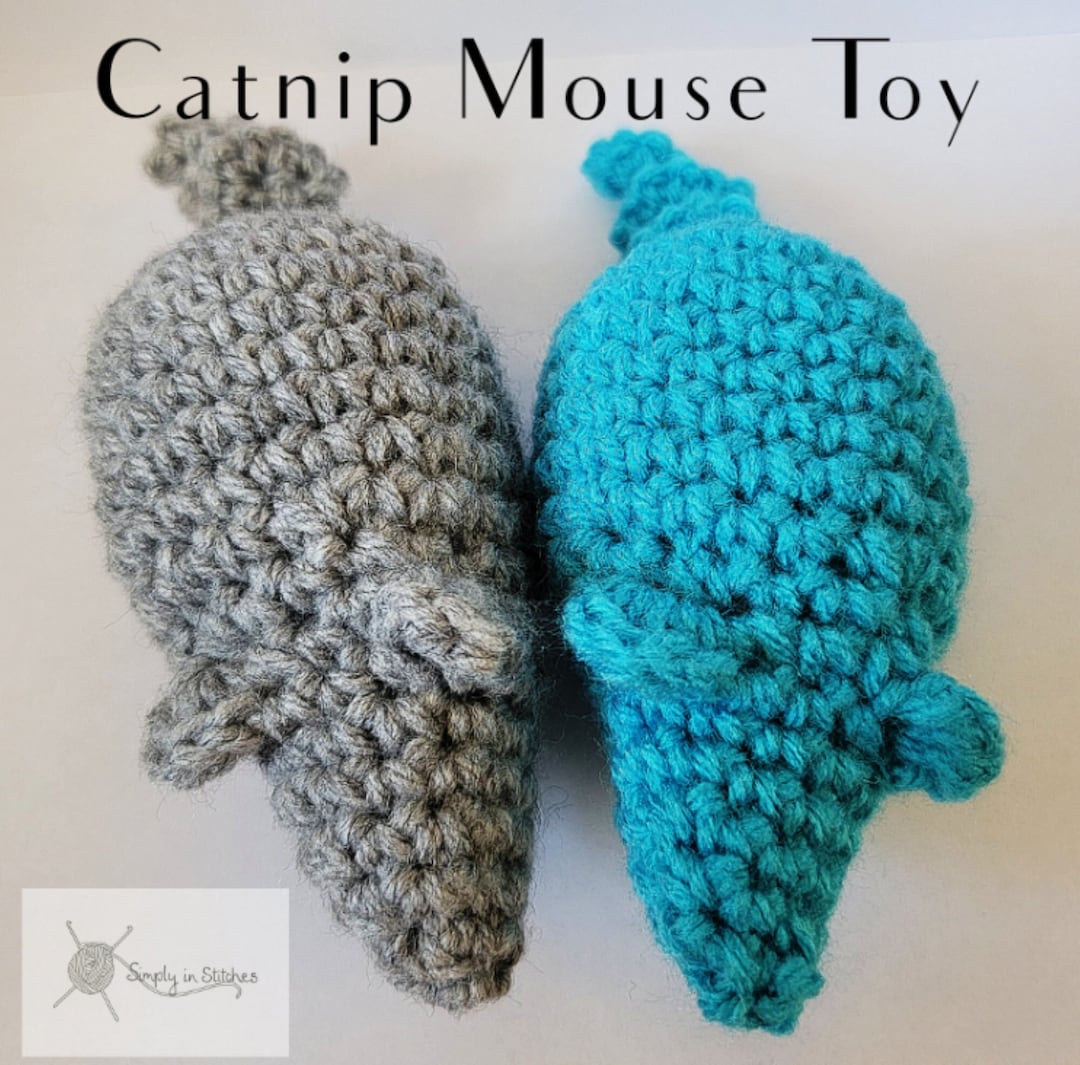Catnip Mouse Toy Crochet PDF Pattern - Etsy