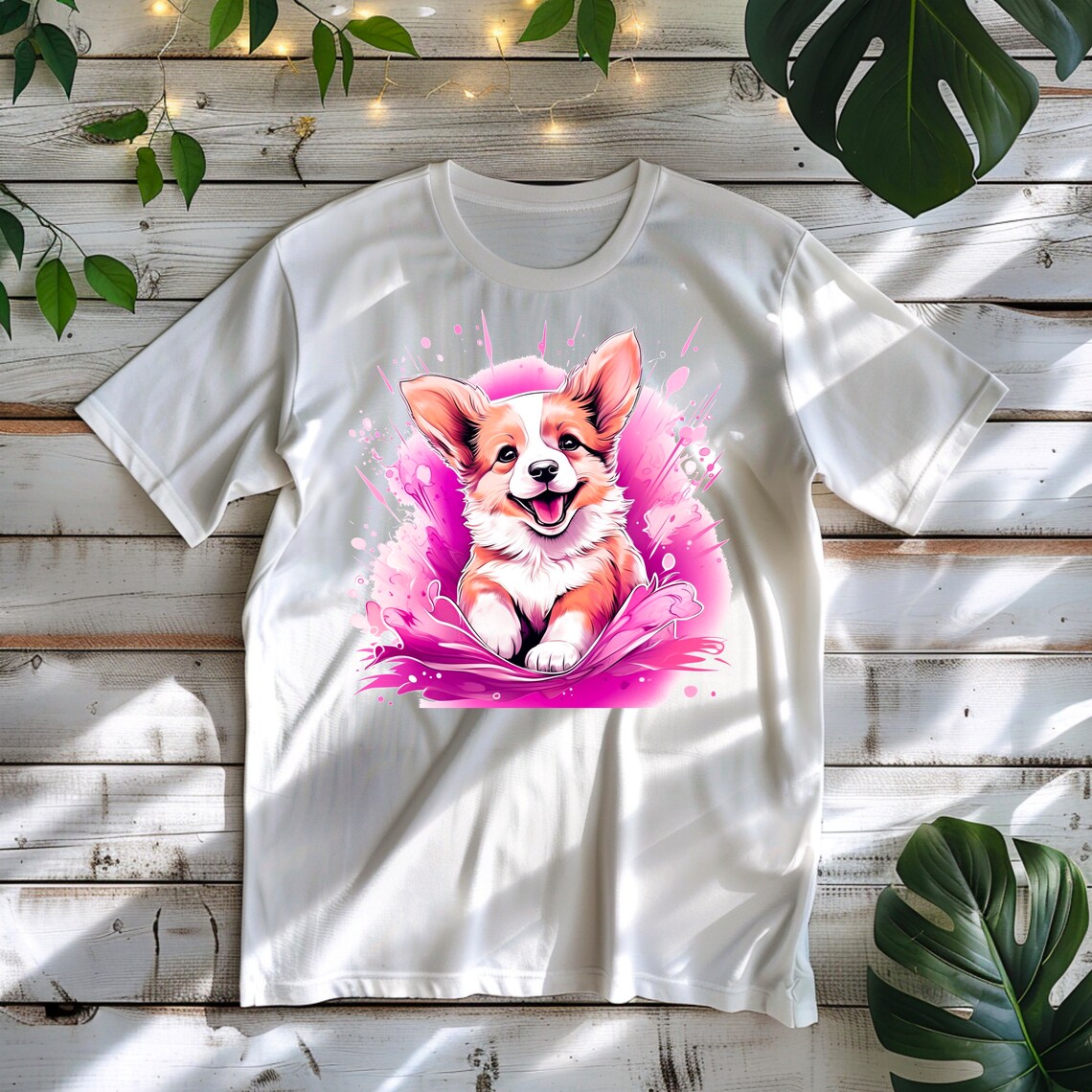 Pink Corgi Sublimation Digital Design, Watercolor Corgi PNG, Dog Mom ...