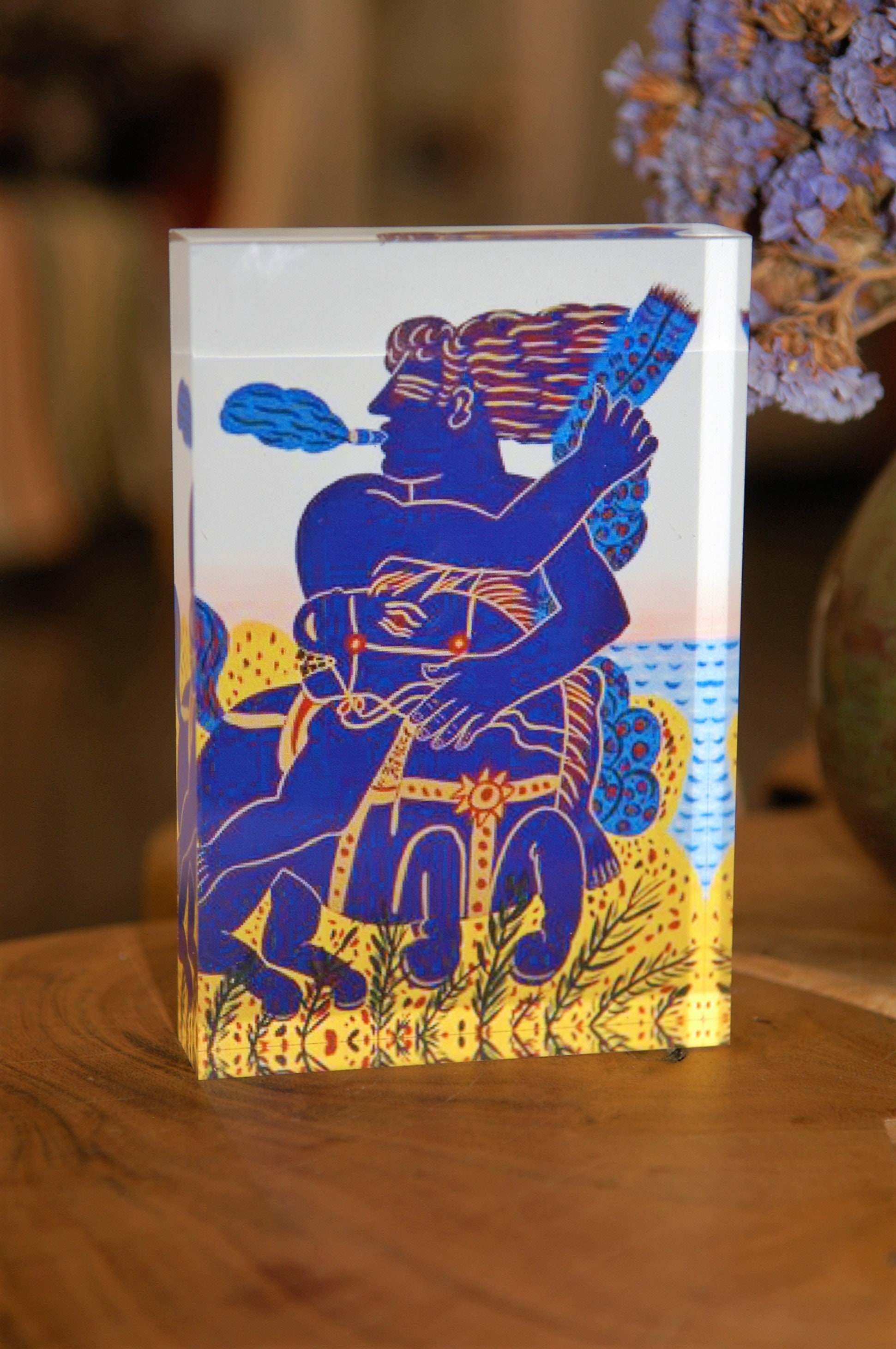 Alekos Fassianos Modern Greek Art Print on Plexiglass: Minimalist Home ...