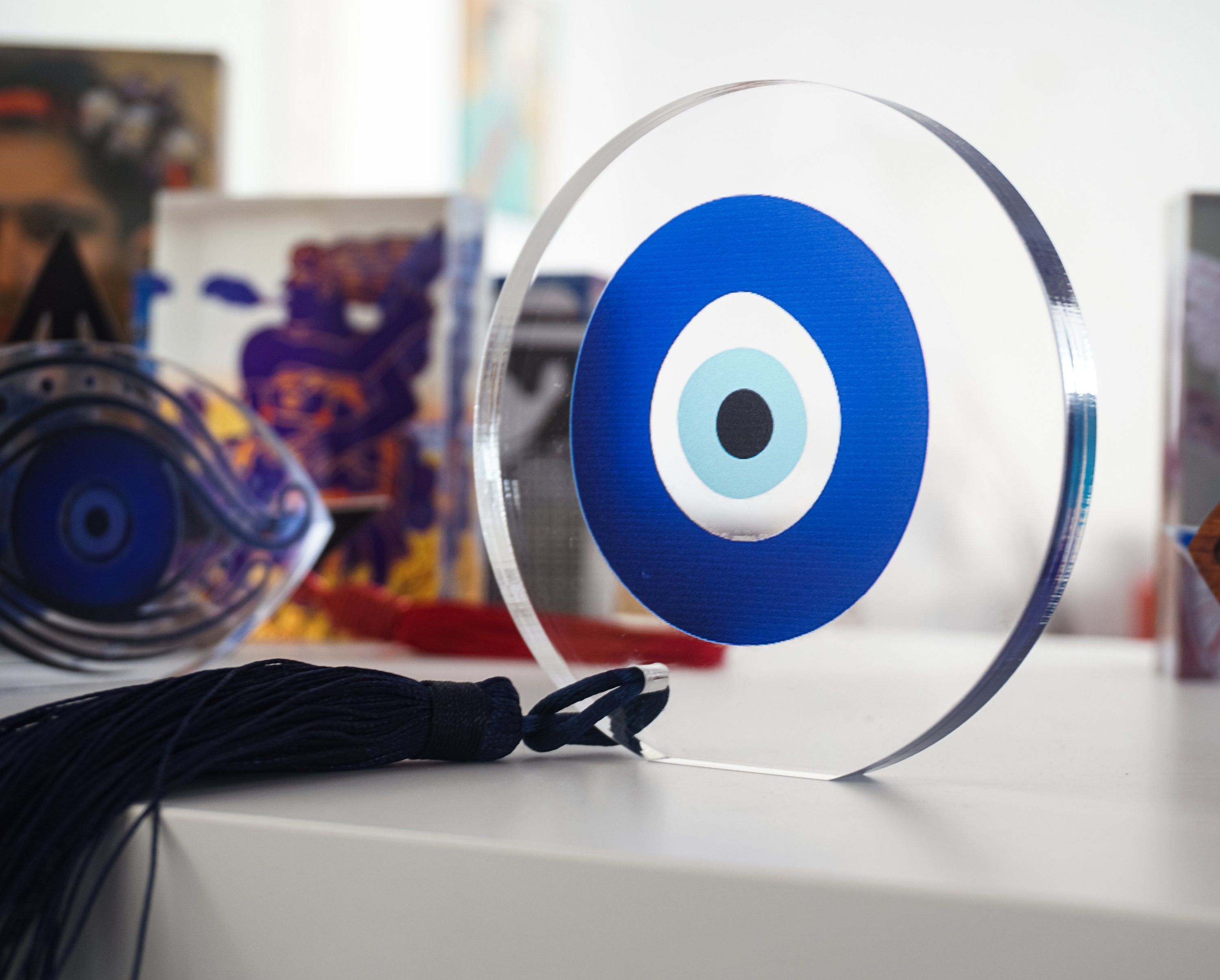 Evil Eye Table Decor,greek Evil Eye Gift,greek Gouri,evil Eye Ornament ...