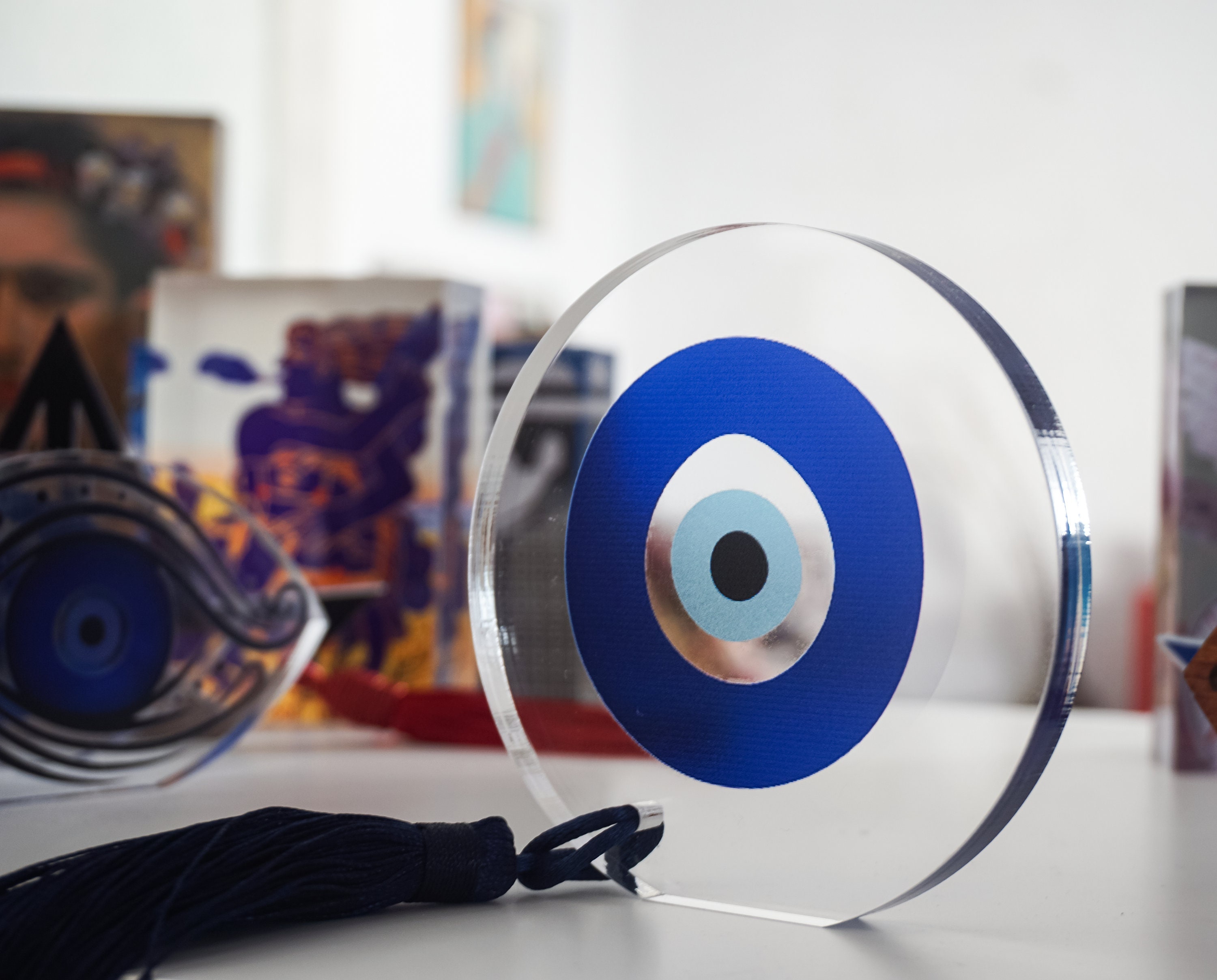 Evil Eye Table Decor,greek Evil Eye Gift,greek Gouri,evil Eye Ornament ...