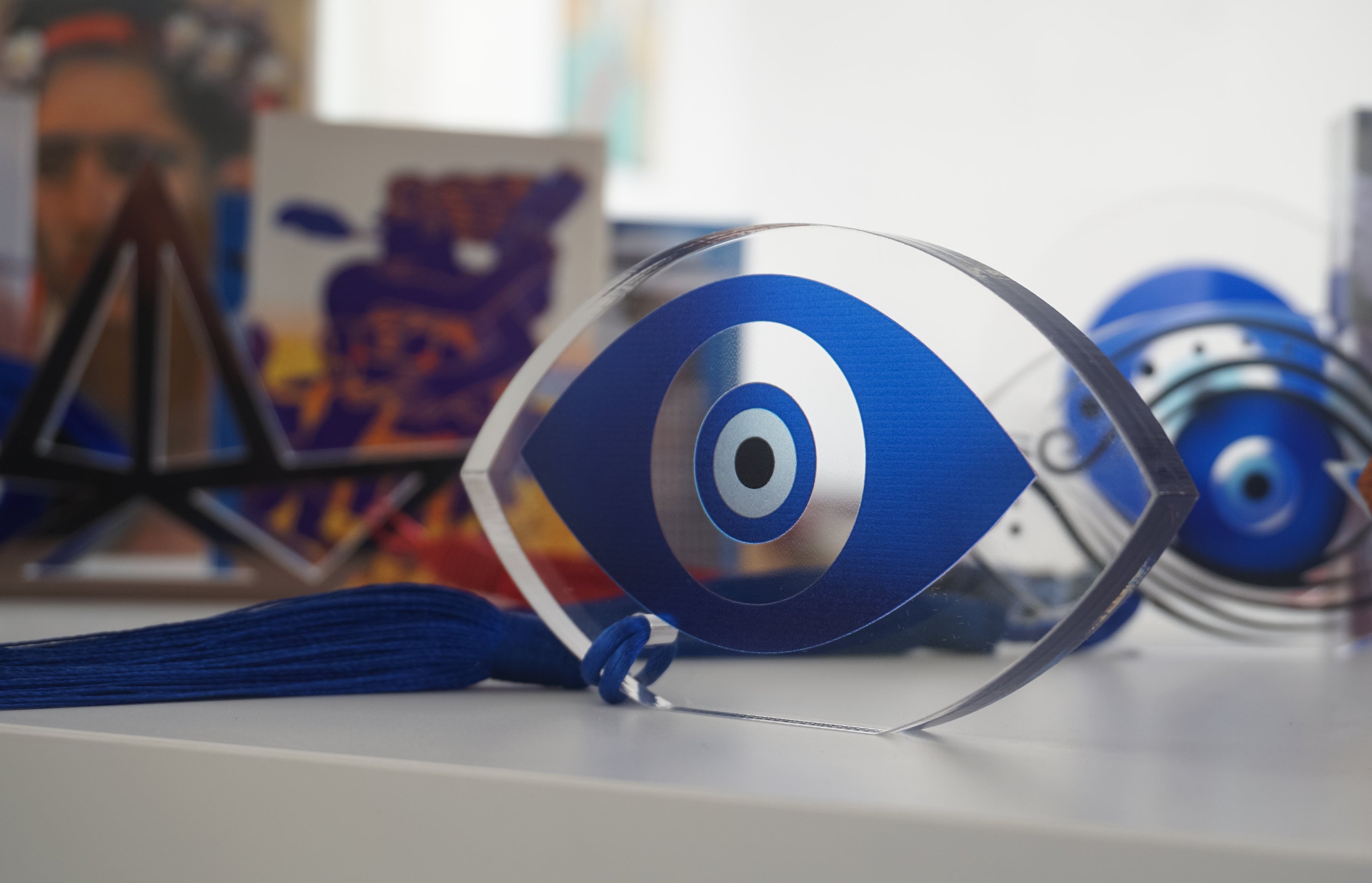 Evil Eye Table Decor,greek Evil Eye Gift,greek Gouri,evil Eye Ornament ...