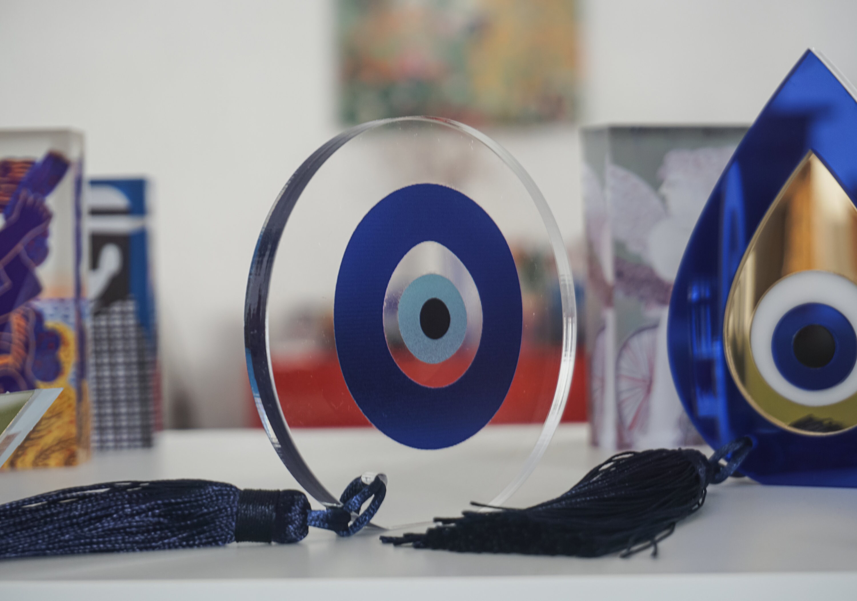 Evil Eye Table Decor,greek Evil Eye Gift,greek Gouri,evil Eye Ornament ...